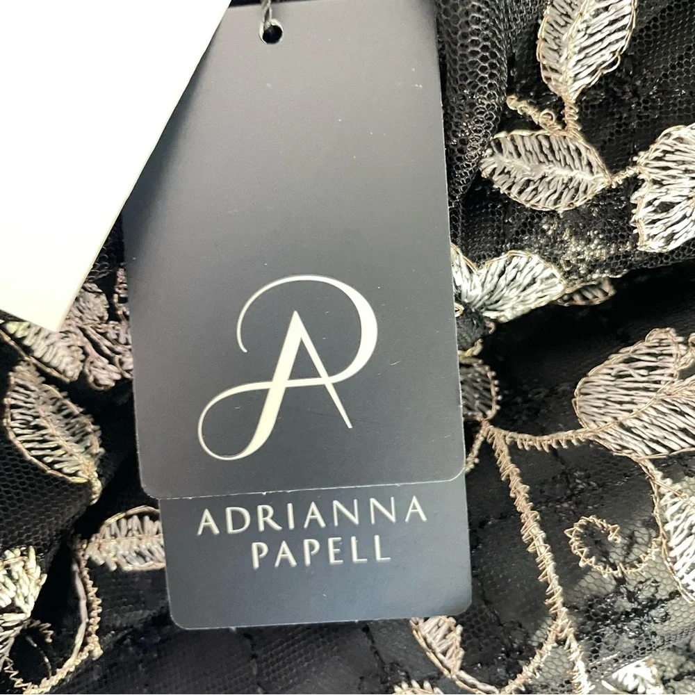 Adrianna Papell | Dresses | New Adrianna Papell Border Embroidery Midi ...